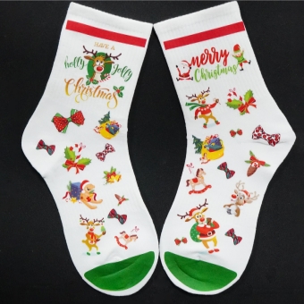 Transfer Vibrant Christmas-Themed Designs on Socks!