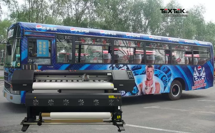 Textek Outdoor Digital Inkjet Flex Plotter Printing Machine Eco Solvent ...