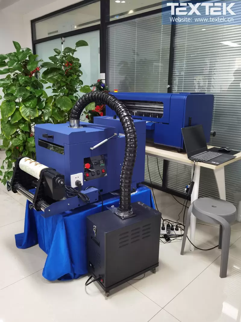 လှိမ့်ရန် DTF Roll Automatic Powder Shaker - Epson XP 600 Dual Head Fast Printer--Textek A3 DTF ...